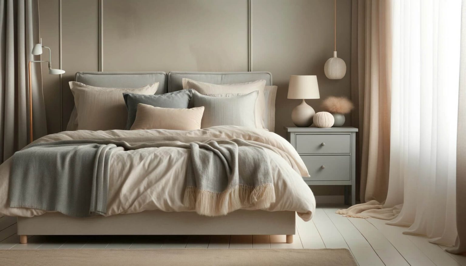 15+ Inspiring Nightstand Colors to Match Your Beige Bed (2024)