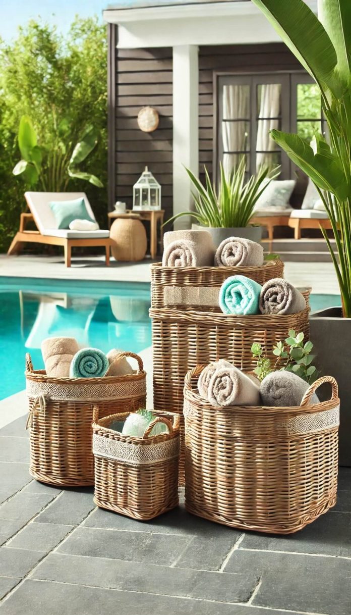 15 Clever Pool Towel Storage Ideas to Keep Your Poolside Tidy