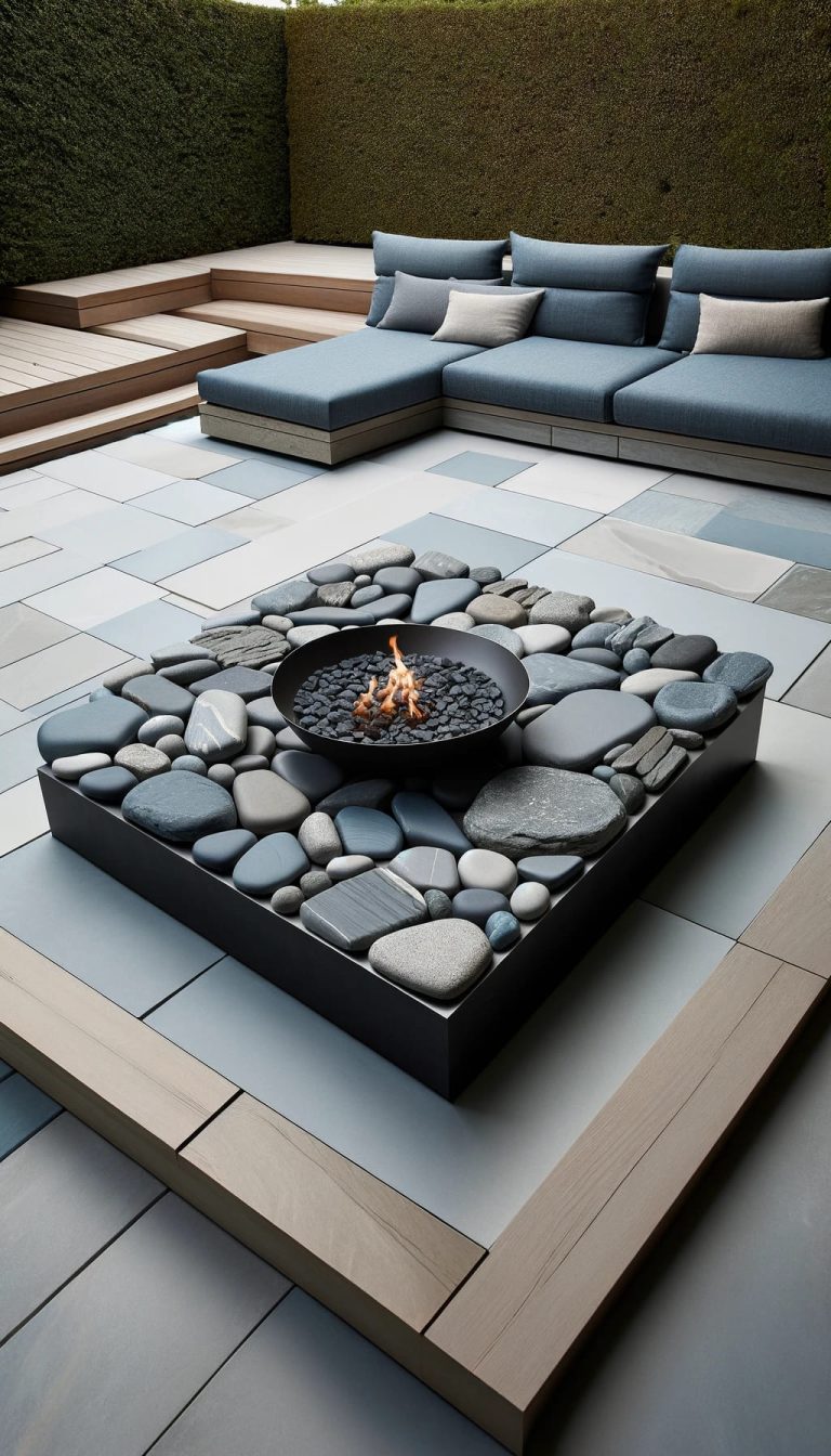 15 Stunning Rock Fire Pit Ideas to Transform Your Backyard (2024)