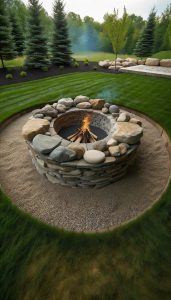 15 Stunning Rock Fire Pit Ideas to Transform Your Backyard (2024)