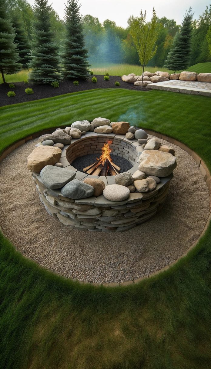15 Stunning Rock Fire Pit Ideas to Transform Your Backyard (2024)