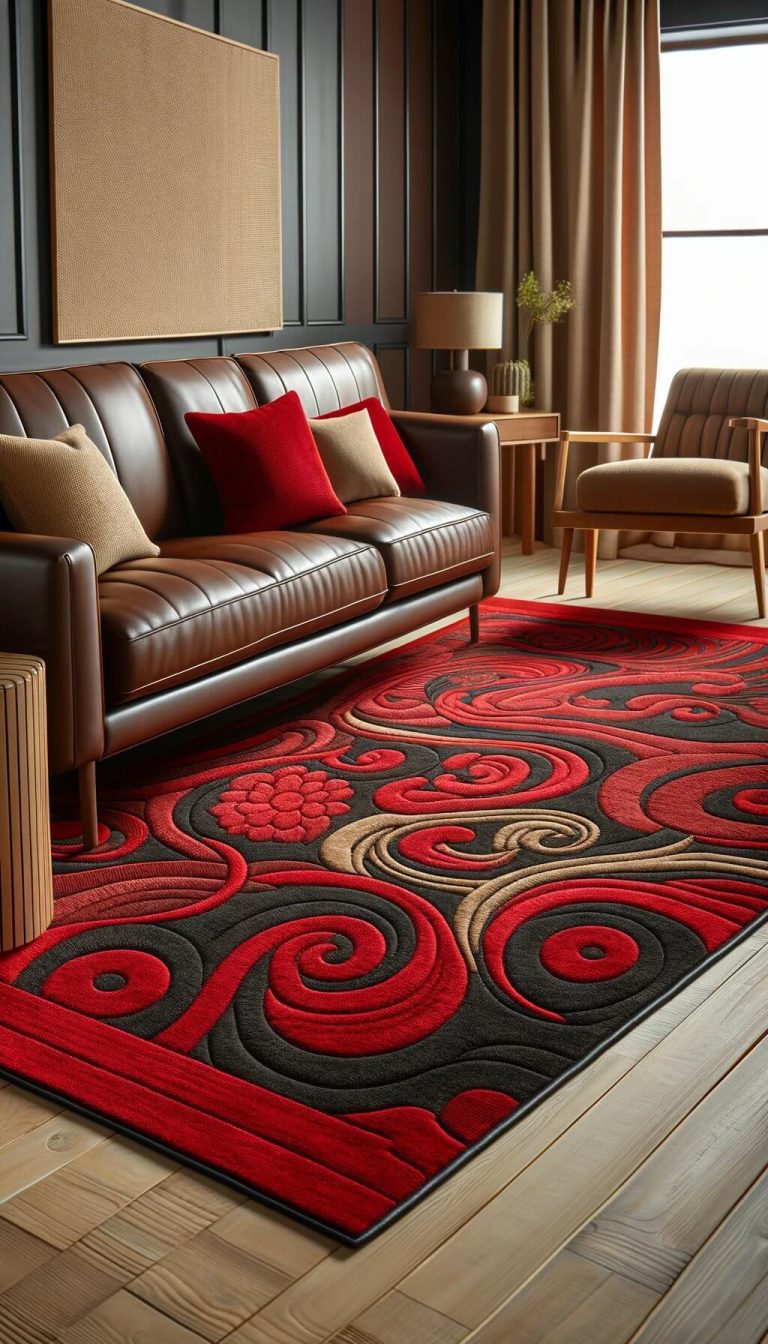 15+ Amazing Rug Colors to Pair with Your Dark Brown Leather Couch
