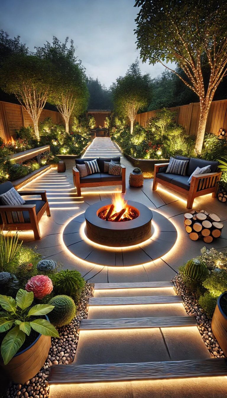 20+ Gorgeous Fire Pit Lighting Ideas to Enhance Ambiance (2024)