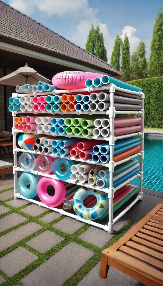 15 Smart Pool Float Storage Ideas to Maximize Space - FarmFoodFamily