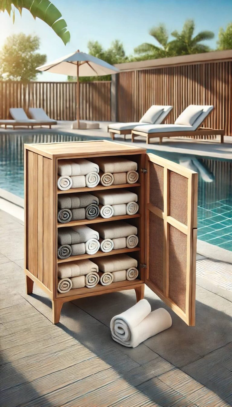 15 Clever Pool Towel Storage Ideas to Keep Your Poolside Tidy