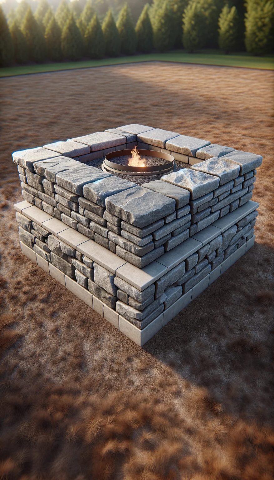 15 Stunning Rock Fire Pit Ideas to Transform Your Backyard (2024)