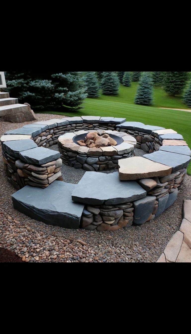 15 Stunning Rock Fire Pit Ideas to Transform Your Backyard (2024)
