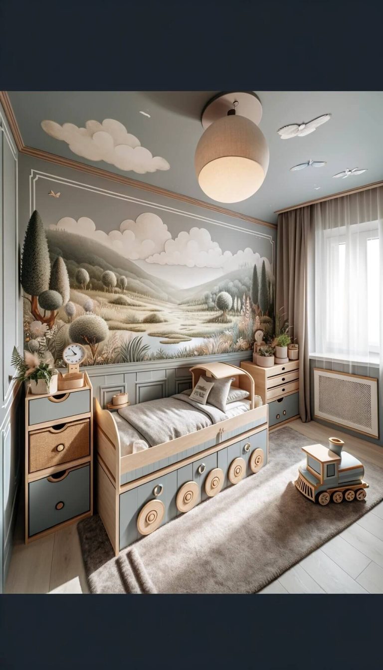 20+ Cool Train-Themed Boy's Room Ideas for Happy Kids (2024)