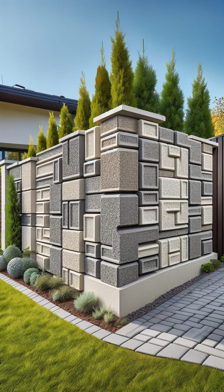 15+ Creative Cinder Block Fence Ideas for a Unique Yard (2024)