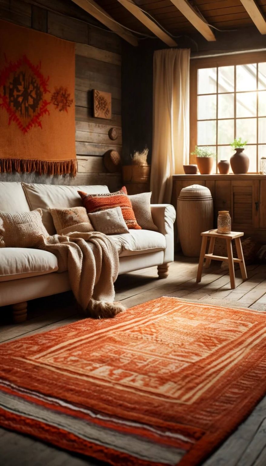 15 Vibrant Rug Colors to Refresh Your Cream Couch Look
