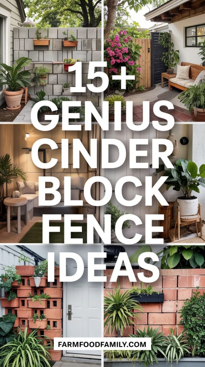 15+ Creative Cinder Block Fence Ideas for a Unique Yard (2025)