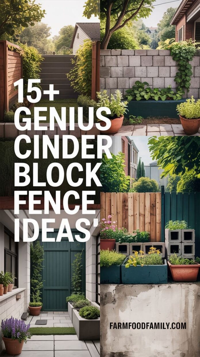 15+ Creative Cinder Block Fence Ideas for a Unique Yard (2025)