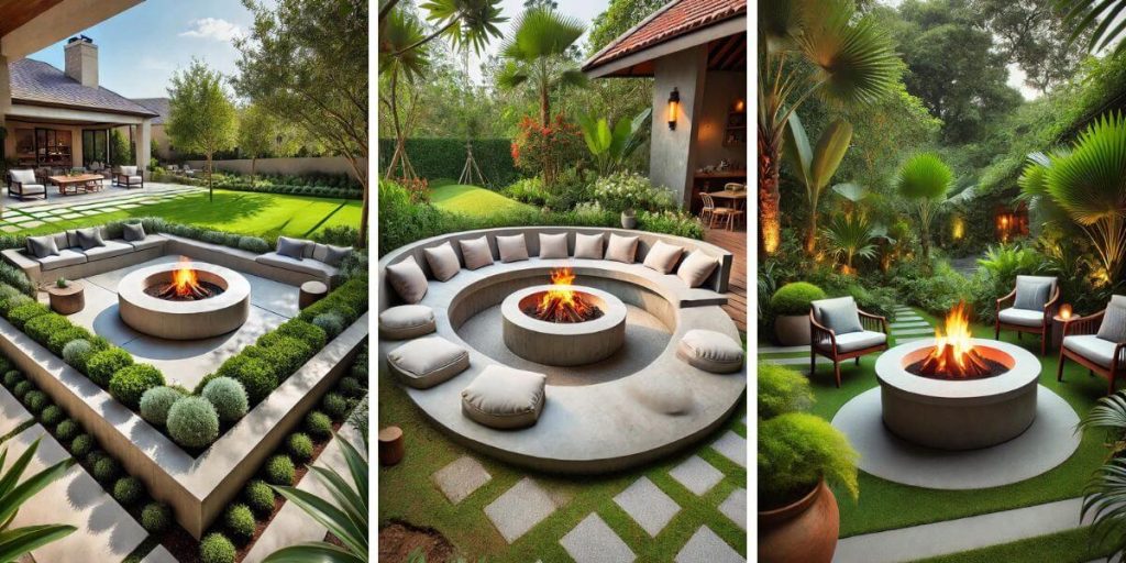 20+ Brilliant Concrete Fire Pit Ideas for Outdoor Enjoyment (2024)