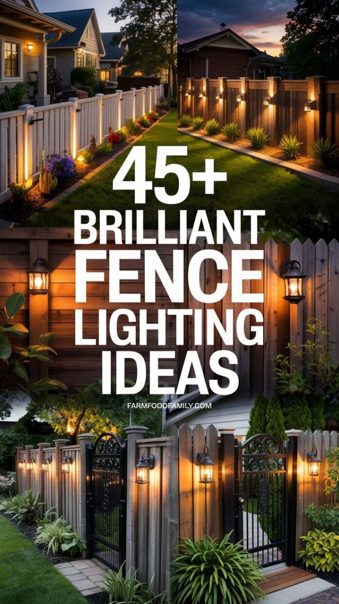 45 Creative Fence Lighting Ideas for a Magical Outdoor Space (2026)