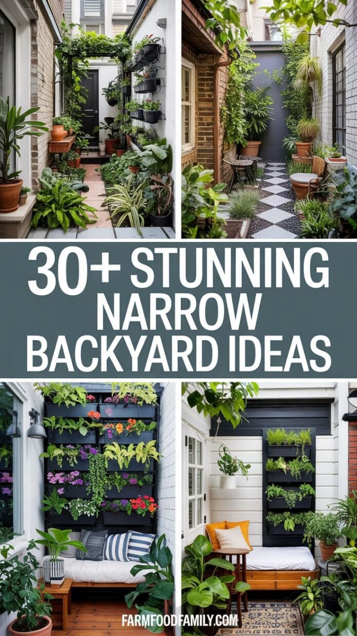 30+ Genius Narrow Backyard Ideas That Maximize Space (2025)