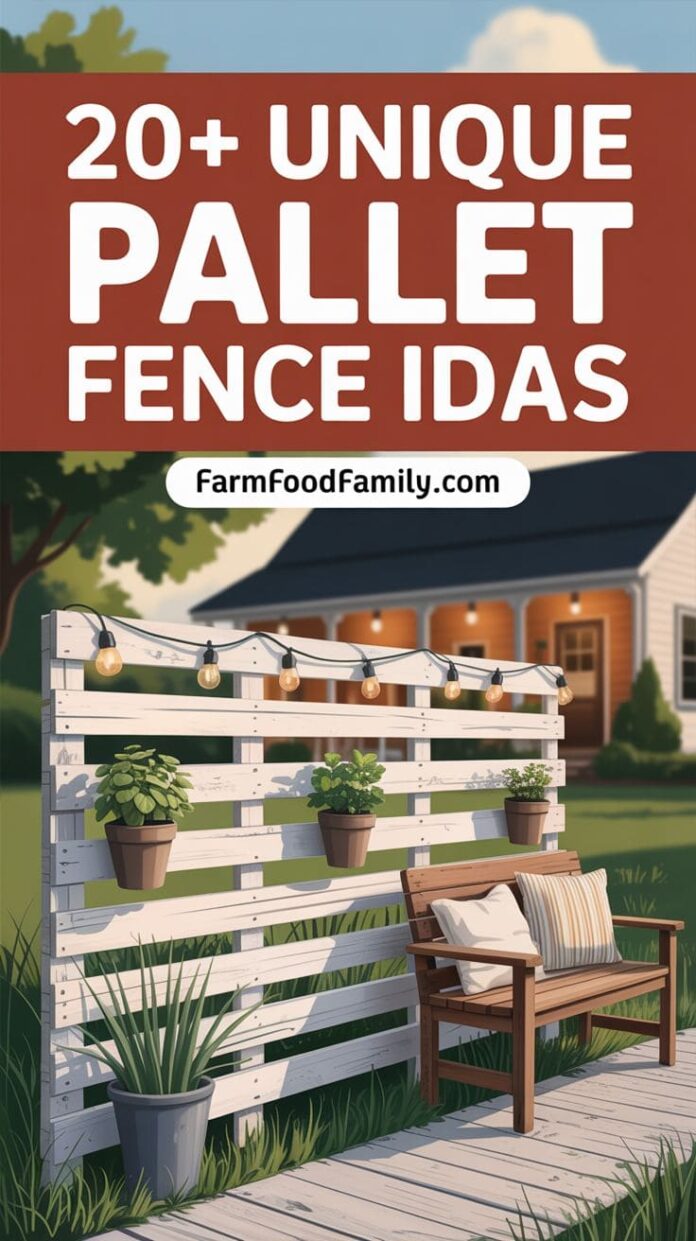 20 Amazing Pallet Fence Ideas to Transform Your Yard (2026)