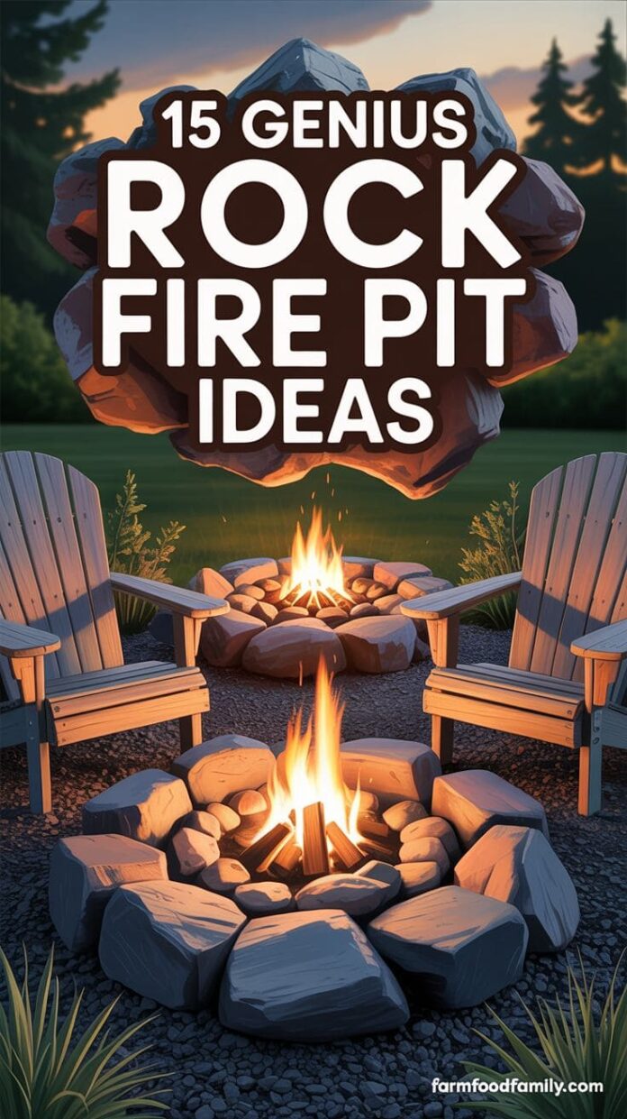 15 Stunning Rock Fire Pit Ideas to Transform Your Backyard (2025)