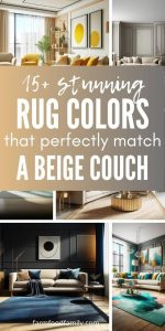 15 Stunning Rug Colors That Perfectly Match a Beige Couch