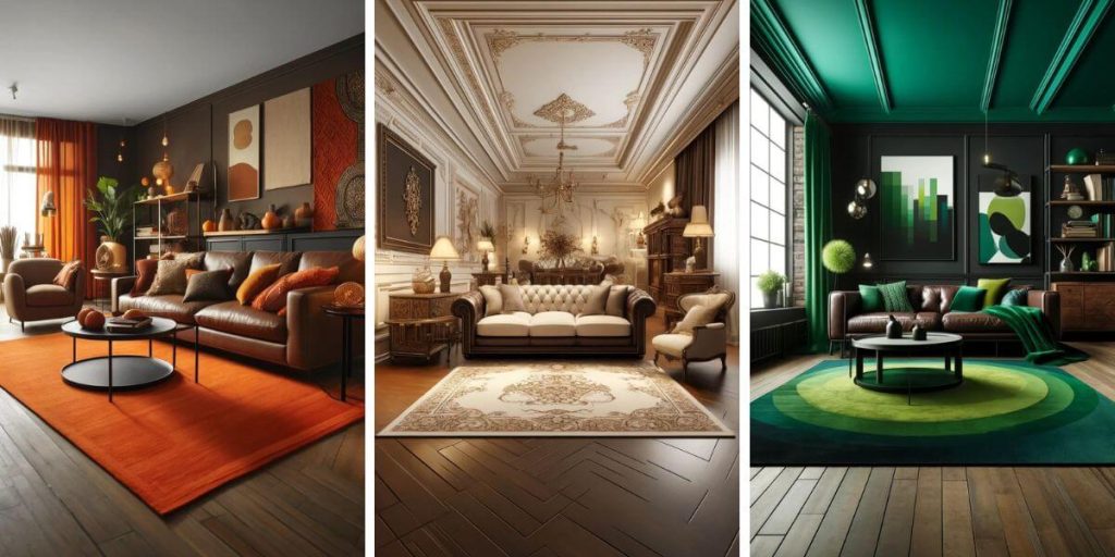 15+ Amazing Rug Colors to Pair with Your Dark Brown Leather Couch