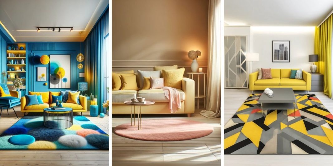 15 Beautiful Rug Colors That Make Your Yellow Couch Pop (2024)