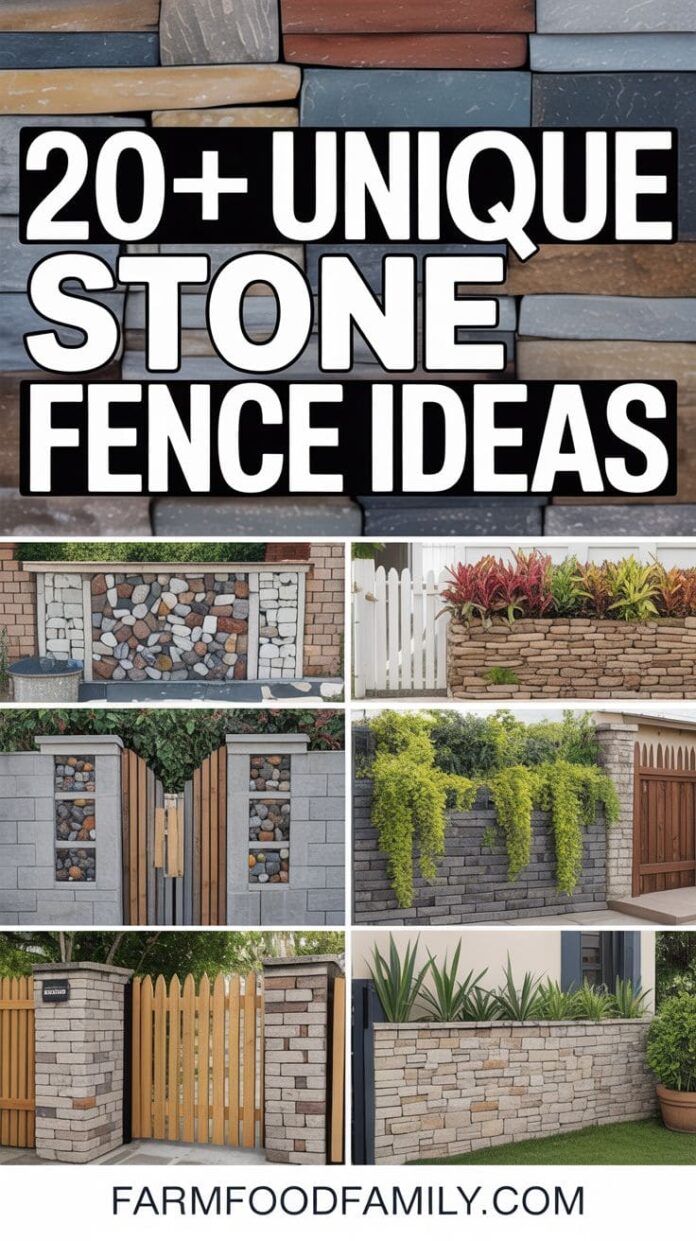 15+ Stunning Stone Fence Ideas to Transform Your Garden (2025)