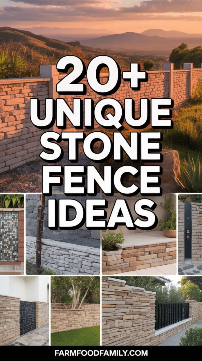 15+ Stunning Stone Fence Ideas to Transform Your Garden (2025)