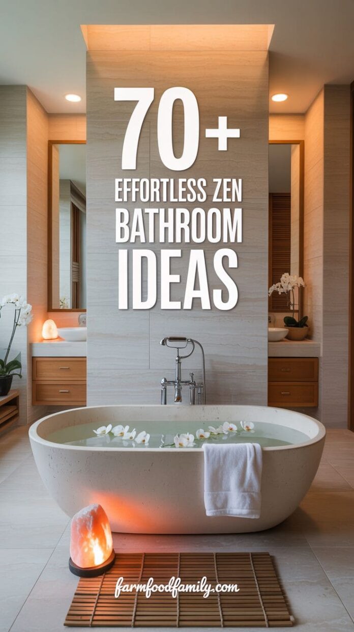 70+ Cozy Zen Bathroom Ideas to Create a Relaxing Oasis (2026)