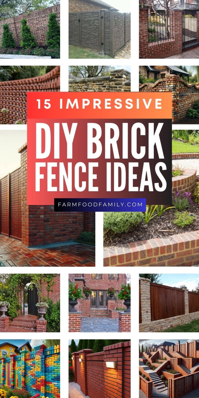 15 Creative Brick Fence Ideas to Boost Curb Appeal (2024)
