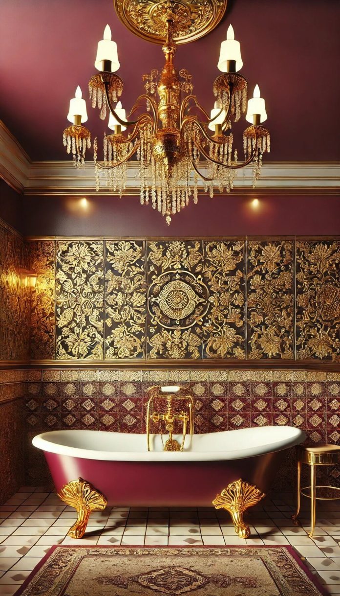 15+ Gorgeous Burgundy Bathroom Ideas for a Luxurious Look - FarmFoodFamily