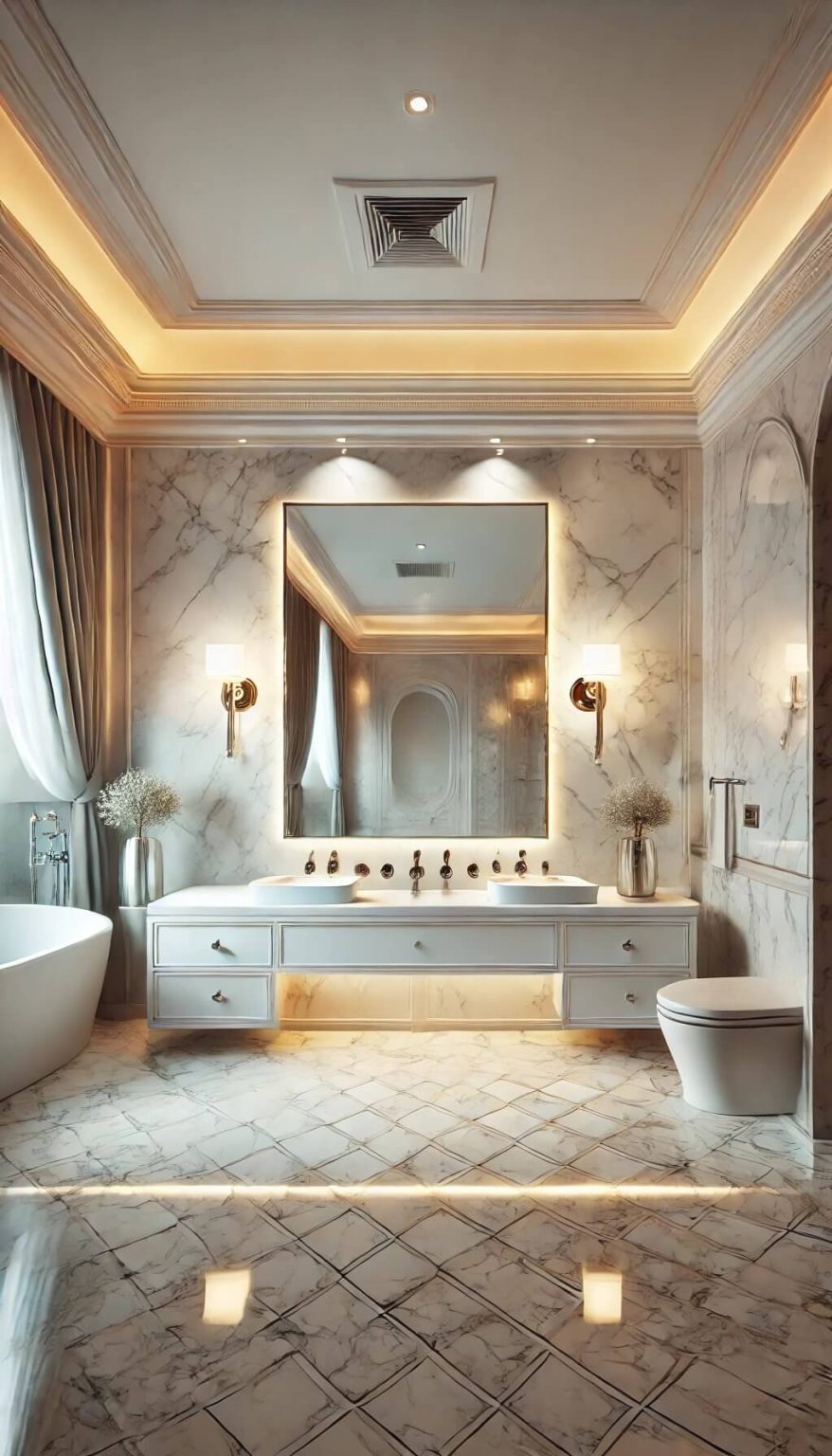 15 Luxurious Marble Bathroom Ideas and Designs for a Modern Look (2024)