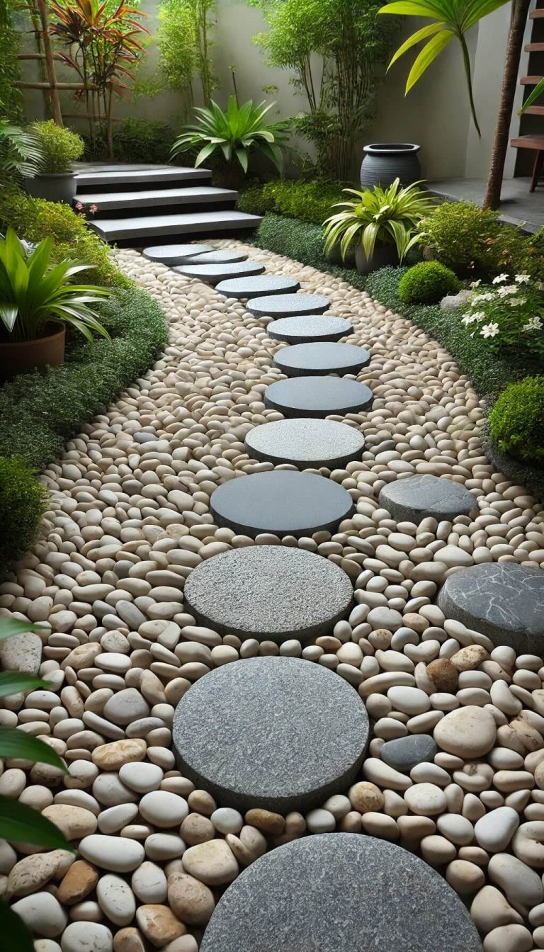 45+ Creative Stone Landscaping Ideas for a Gorgeous Front Yard (2024)