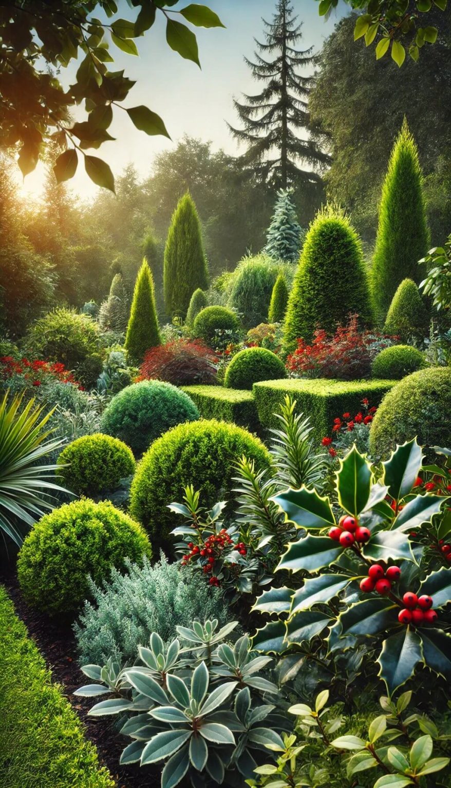 20 Brilliant Evergreen Landscaping Ideas for Year-Round Beauty (2024)