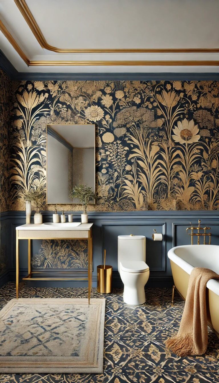 15+ Elegant Blue and Gold Bathroom Ideas for Instant Luxury (2024)