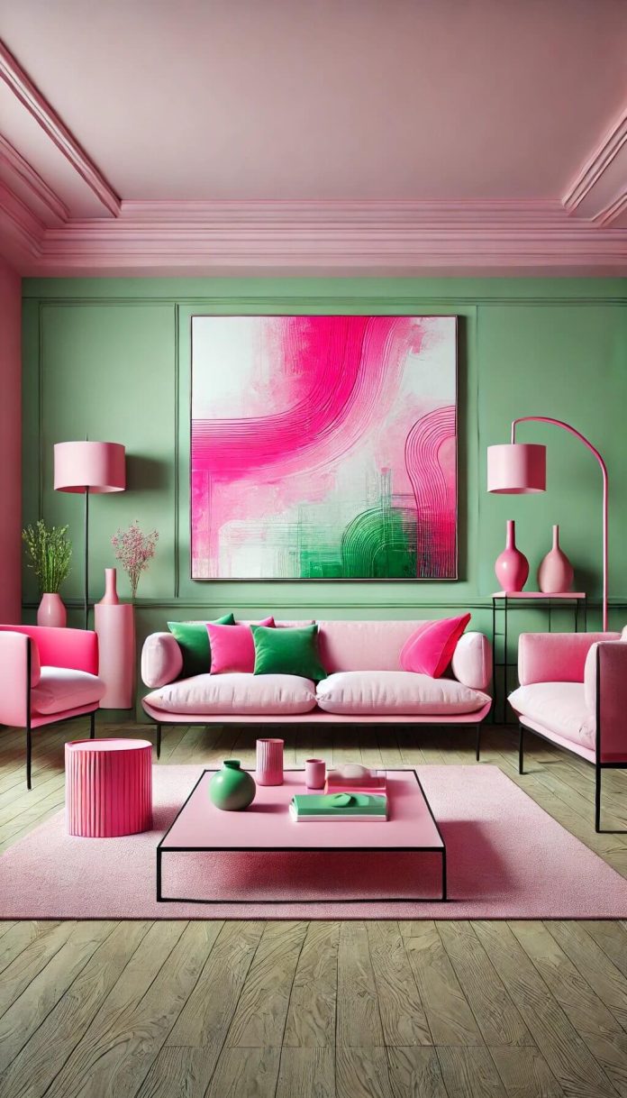 20 Stunning Pink and Green Living Room Ideas That Will Inspire You (2024)