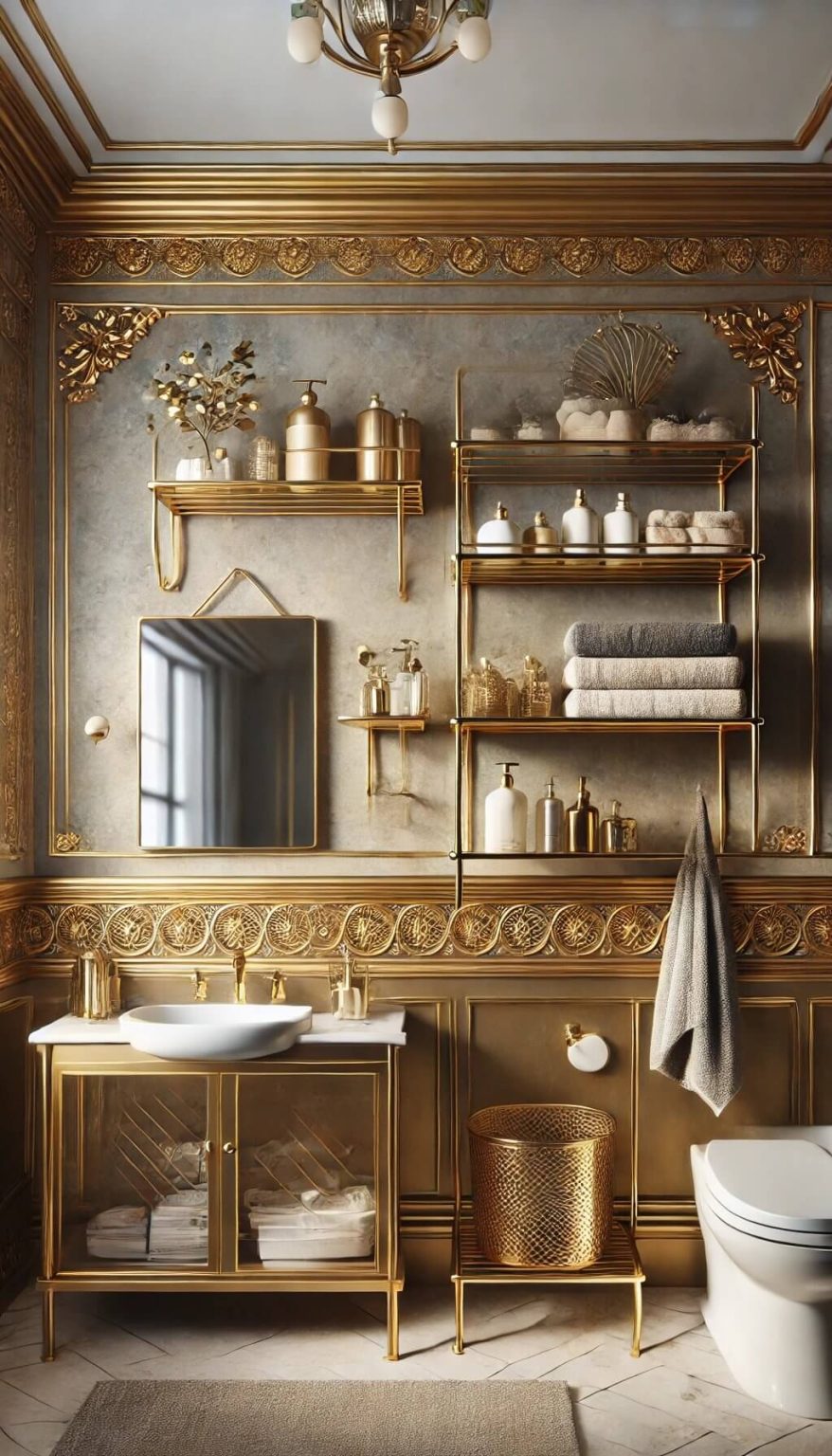 15+ Gorgeous Gold Bathroom Ideas for Effortless Glam (2024)