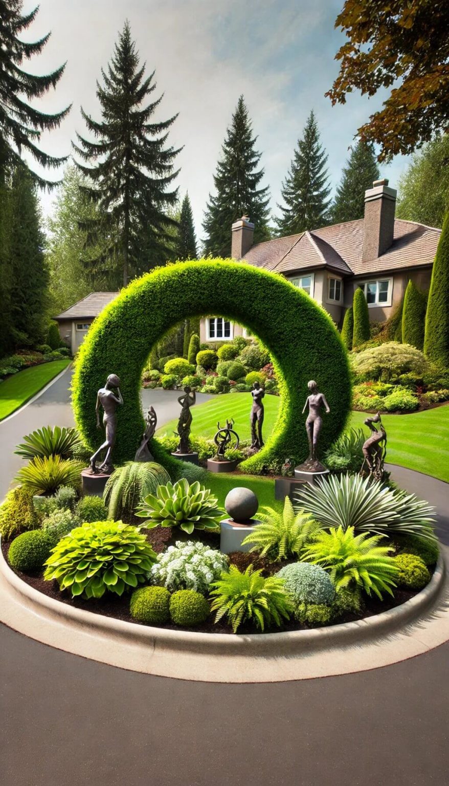 20+ Gorgeous Half Circle Driveway Ideas to Boost Your Curb Appeal (2024)