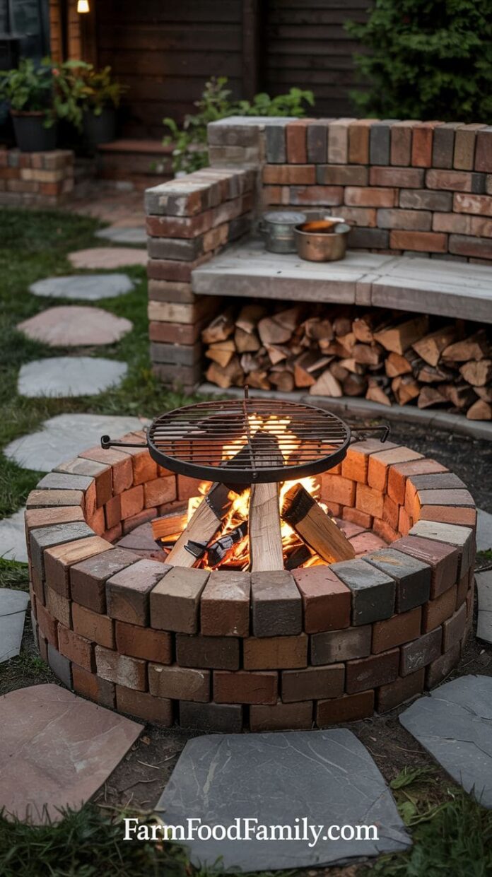 40+ Easy Brick Fire Pit Ideas to Elevate Your Outdoor Space (2026)