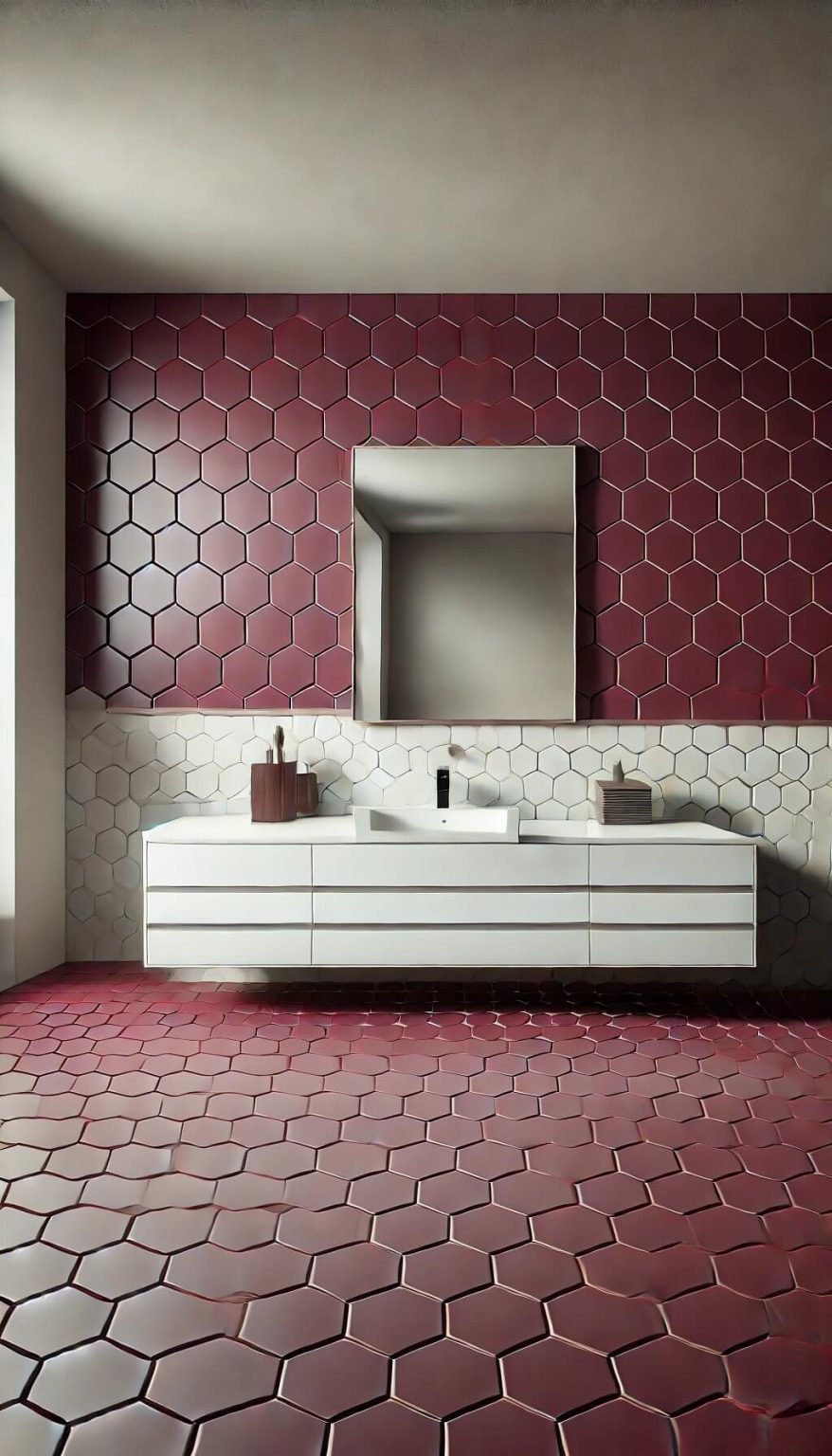 15+ Gorgeous Burgundy Bathroom Ideas for a Luxurious Look - FarmFoodFamily