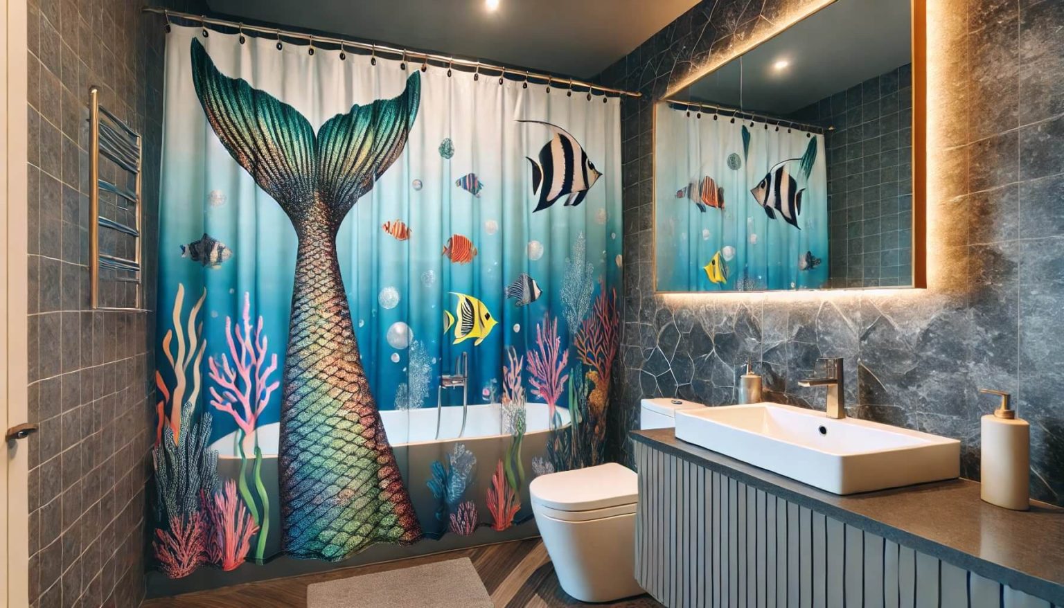 15+ Gorgeous Mermaid Bathroom Ideas for a Whimsical Touch (2024)