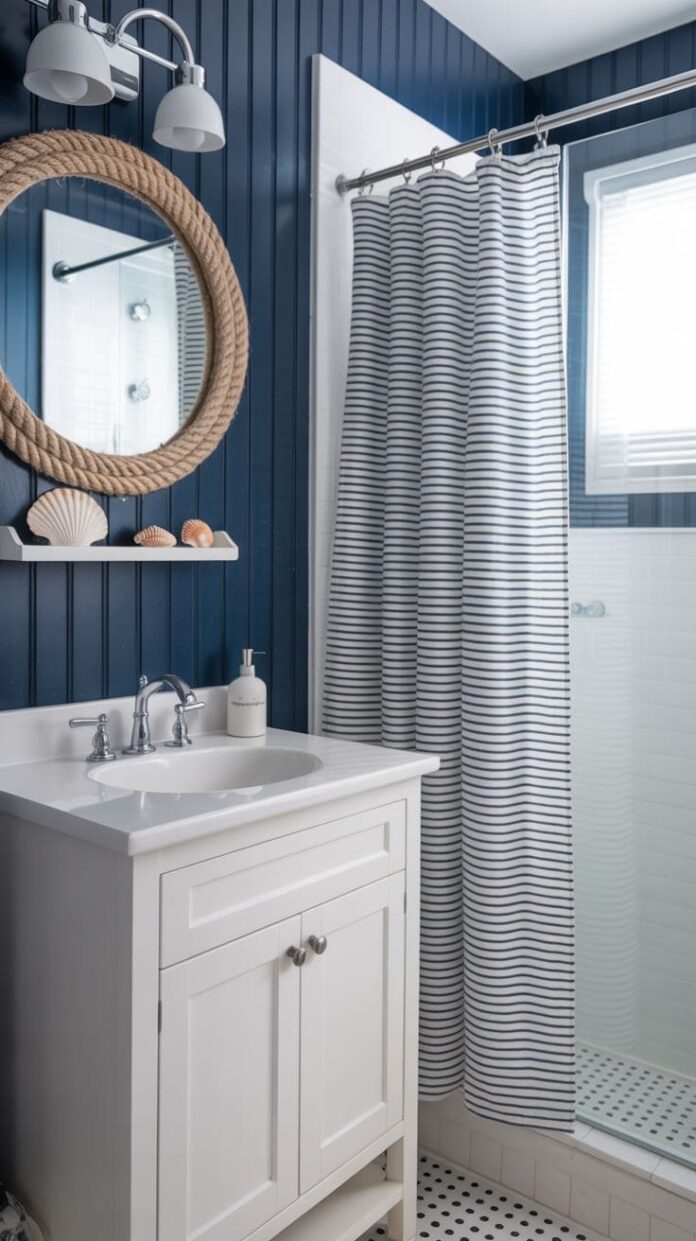 45+ Bold Navy Blue Bathroom Ideas That Make a Statement (2026)