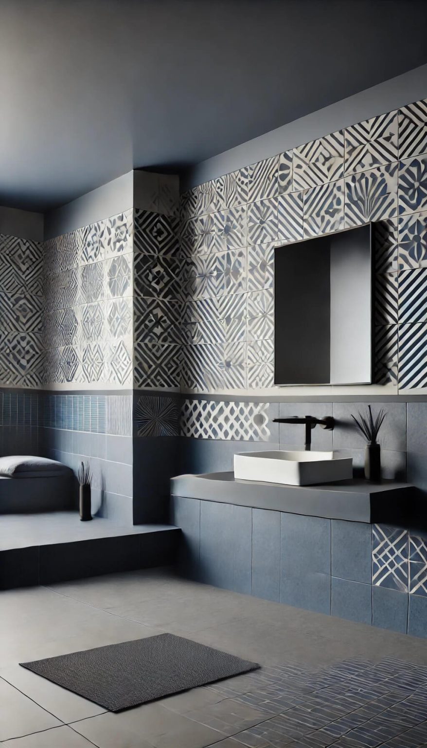 45+ Bold Navy Blue Bathroom Ideas That Make a Statement | FarmFoodFamily