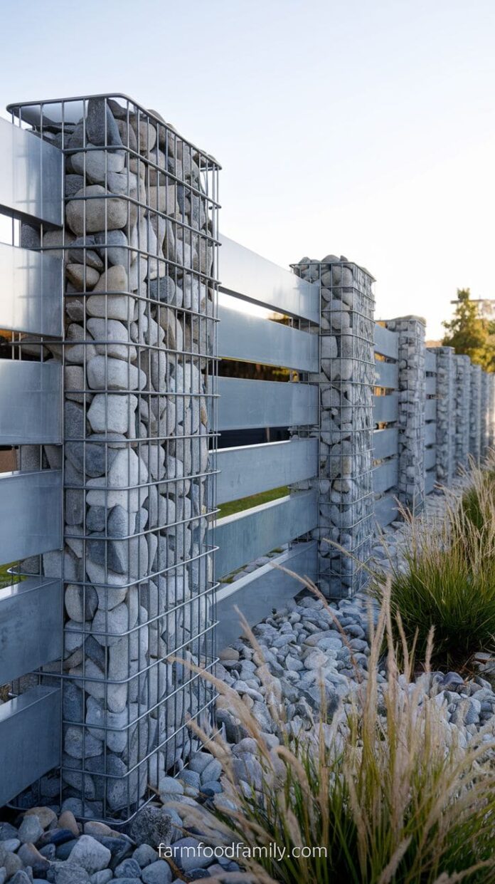35+ Elegant Gabion Fence Ideas for a Chic Landscape (2025)