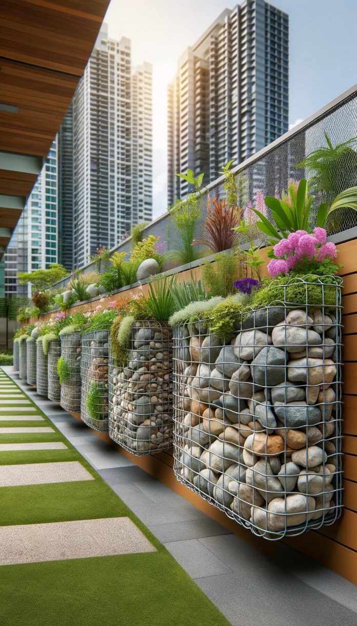 15+ Elegant Gabion Fence Ideas for a Chic Landscape (2024)