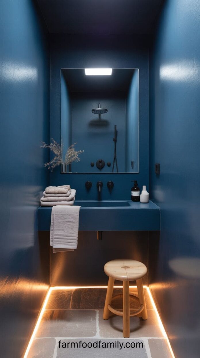 45+ Bold Navy Blue Bathroom Ideas That Make a Statement (2026)