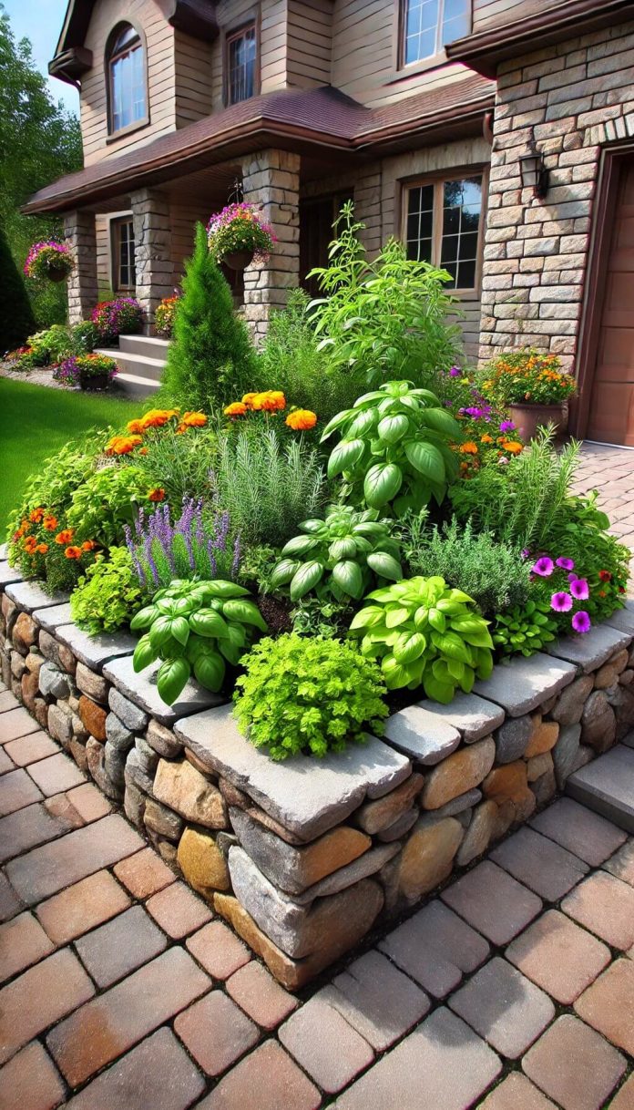 45+ Creative Stone Landscaping Ideas for a Gorgeous Front Yard (2024)