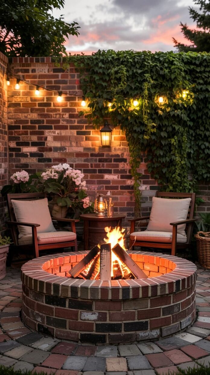40+ Easy Brick Fire Pit Ideas to Elevate Your Outdoor Space (2026)
