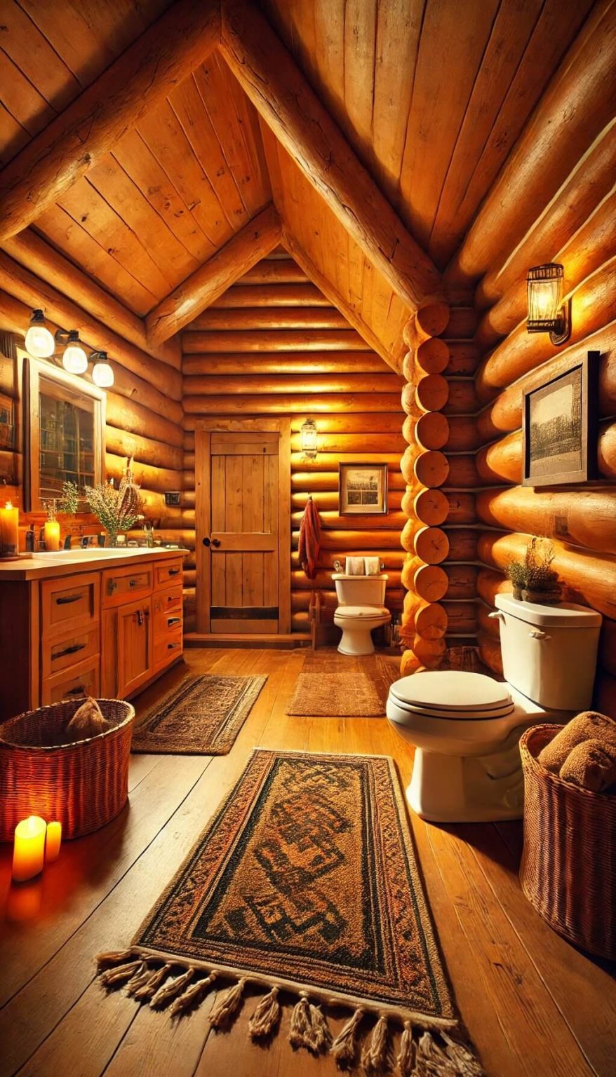 15+ Vintage Log Cabin Bathroom Ideas for Timeless Charm (2024)