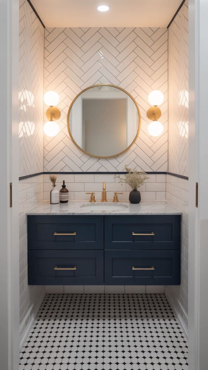 45+ Bold Navy Blue Bathroom Ideas That Make a Statement (2026)