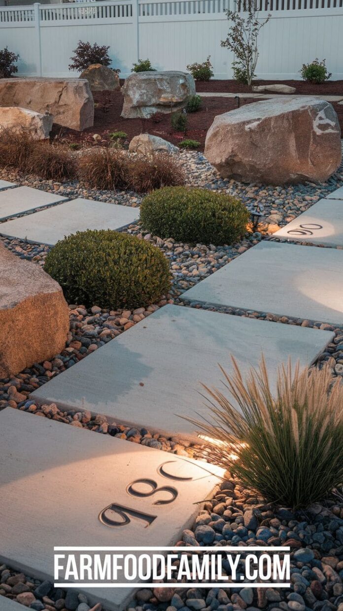 45+ Creative Stone Landscaping Ideas for a Gorgeous Front Yard (2026)