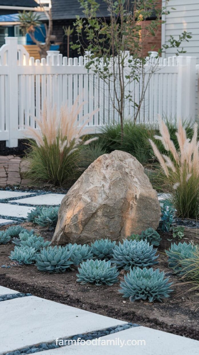 45+ Creative Stone Landscaping Ideas for a Gorgeous Front Yard (2026)